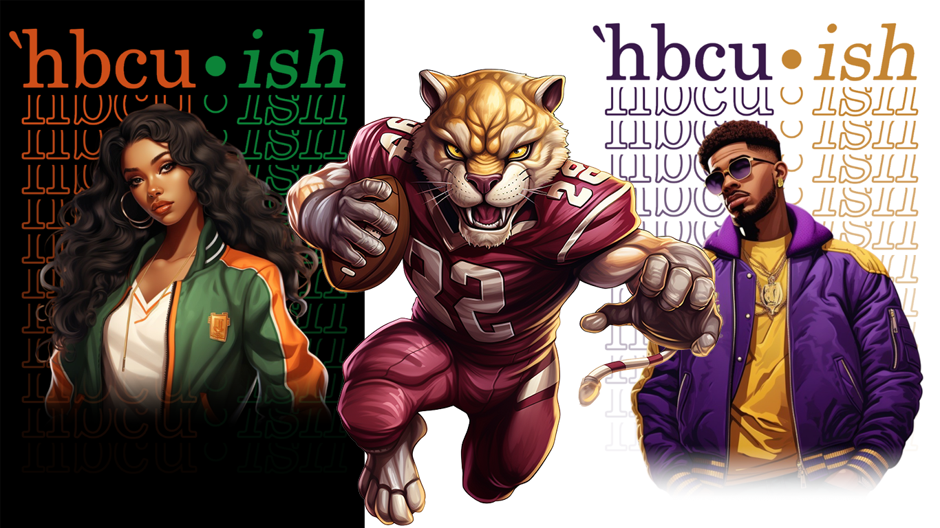 PSD-242: HBCU ish Sports College High School Team Blackish Sorority ...