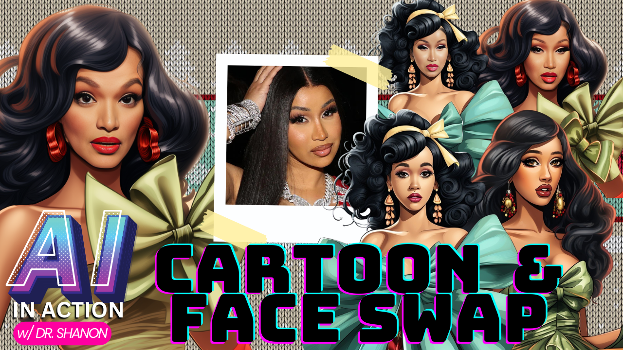 AI-002: Cartoon Models & Face Swap Midjourney Co-Work and Artwork Access AI in Action 002