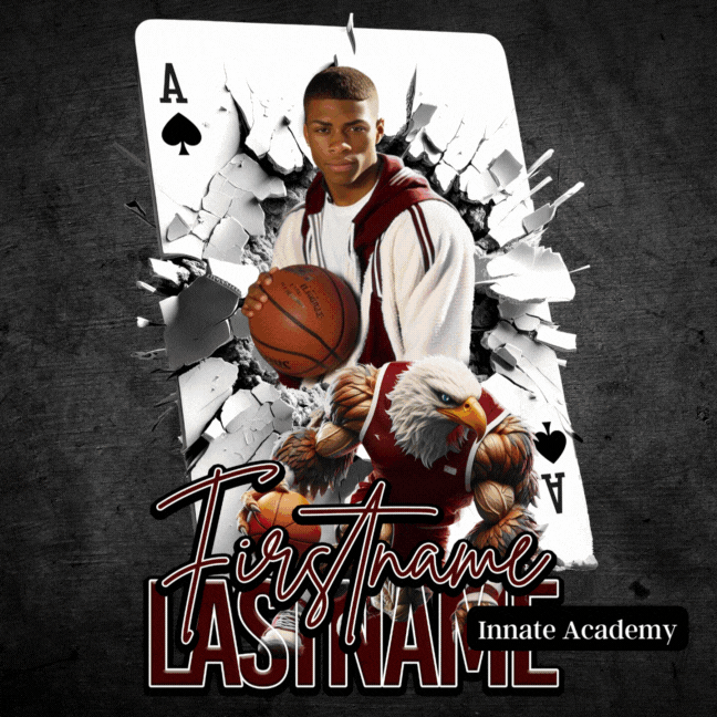 PSD-257: Burst Through Playing Card Sports Card Pop Out | Photoshop ...
